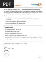 TSA CSA Volume Formulas | PDF