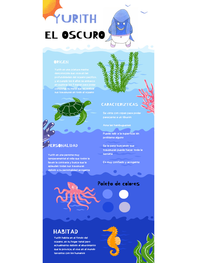 Blue Illustrative Sea Animals Infographic - 20240407 - 112933 - 0000 | PDF