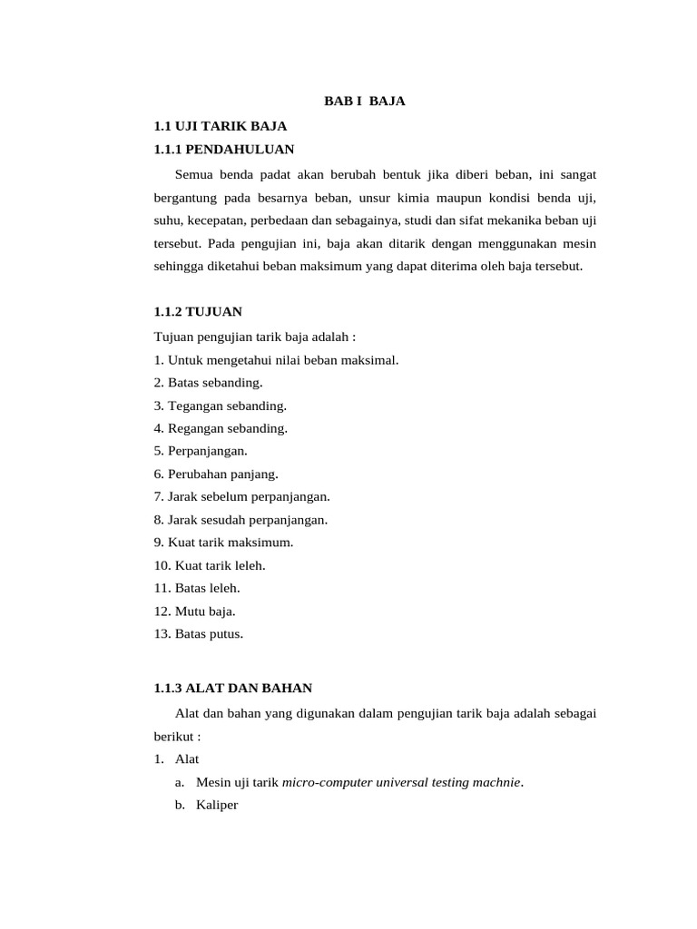 Susut Kayu Dan Baja | PDF