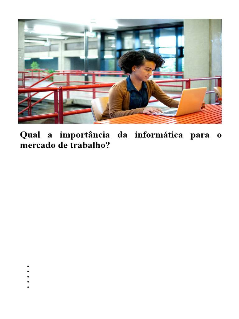 Importância da Informática no Trabalho | PDF | Internet | Aprendizado