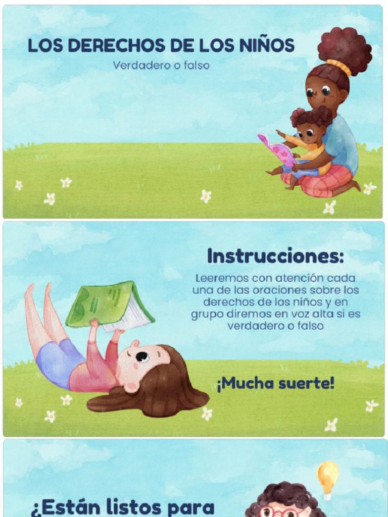 Derechos de Los Niños y Niñas 1 | PDF