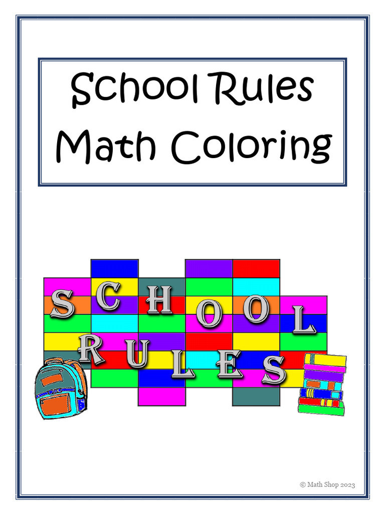 Algebra Coloring Activity Worksheet | PDF | Color | Integer