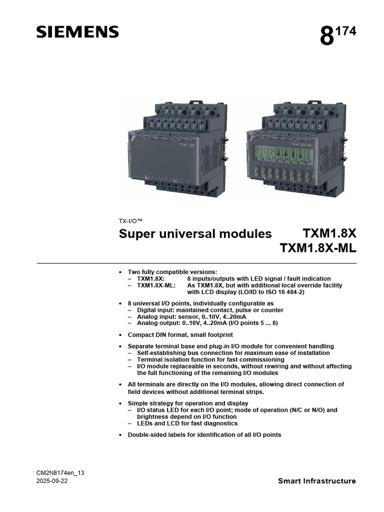 A6V10068535 - Super Universal Modules TXM1.8X TXM1.8X-ML - en | PDF ...