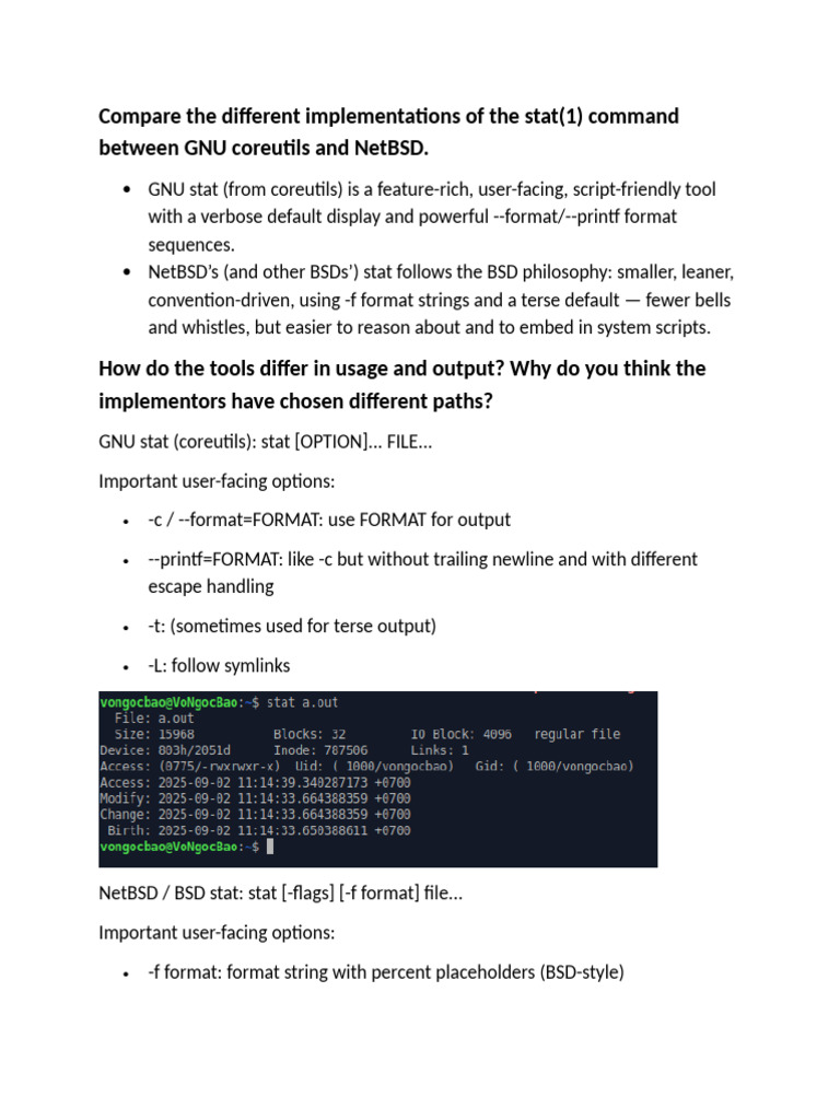 VoNgocBao 23ITB010 Lab3 | PDF | Berkeley Software Distribution | Kernel (Operating System)