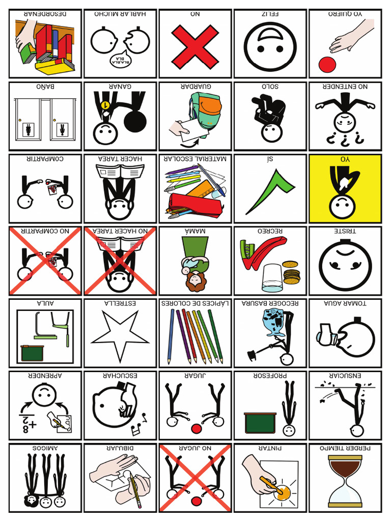 Pictogramas Escuela | PDF