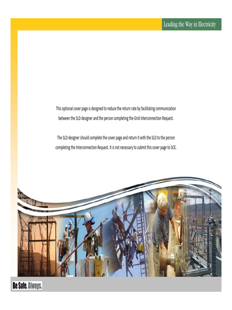 Grid Interconnection SLD Cover Template | PDF | Electrical Grid | Wind ...