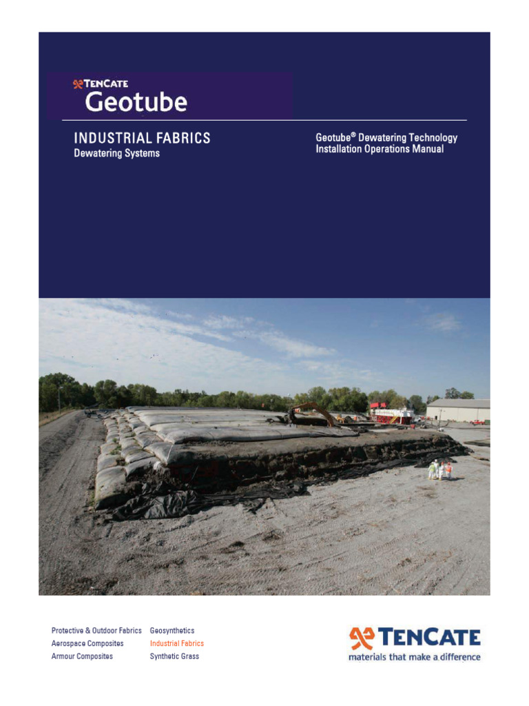 Geotube® Dewatering Installation Guide | PDF | Valve | Pump