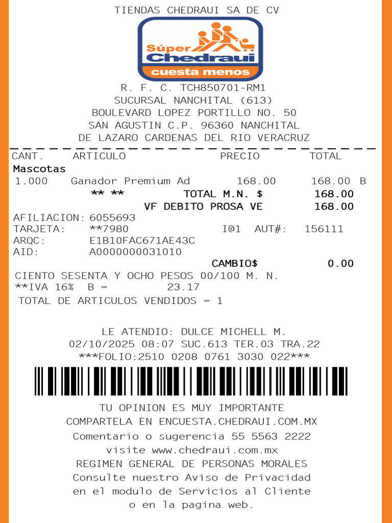 Ticket Digital 2510020807613030022 | PDF