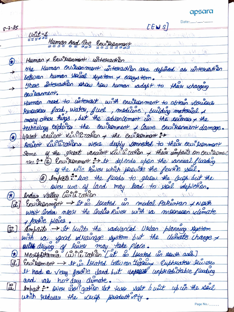 EVS Notes | PDF