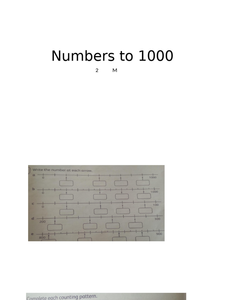 Workbooks Grade 2 Topic Numbers To 1000 (With Exact Estimate) | PDF