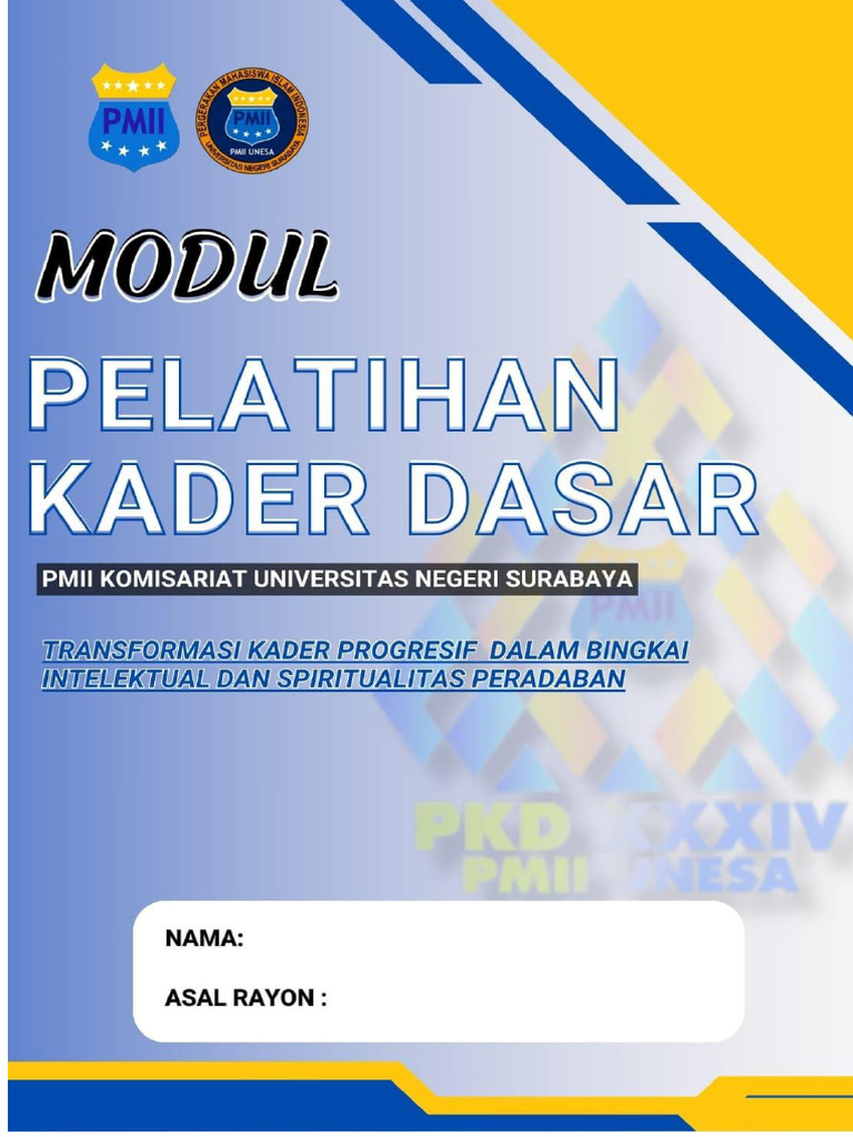 Modul PKD PMII UNESA 2025 | PDF
