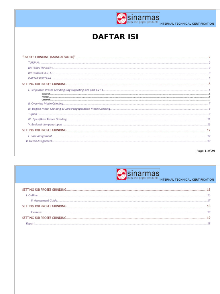 01-Modul Proses Grinding | PDF