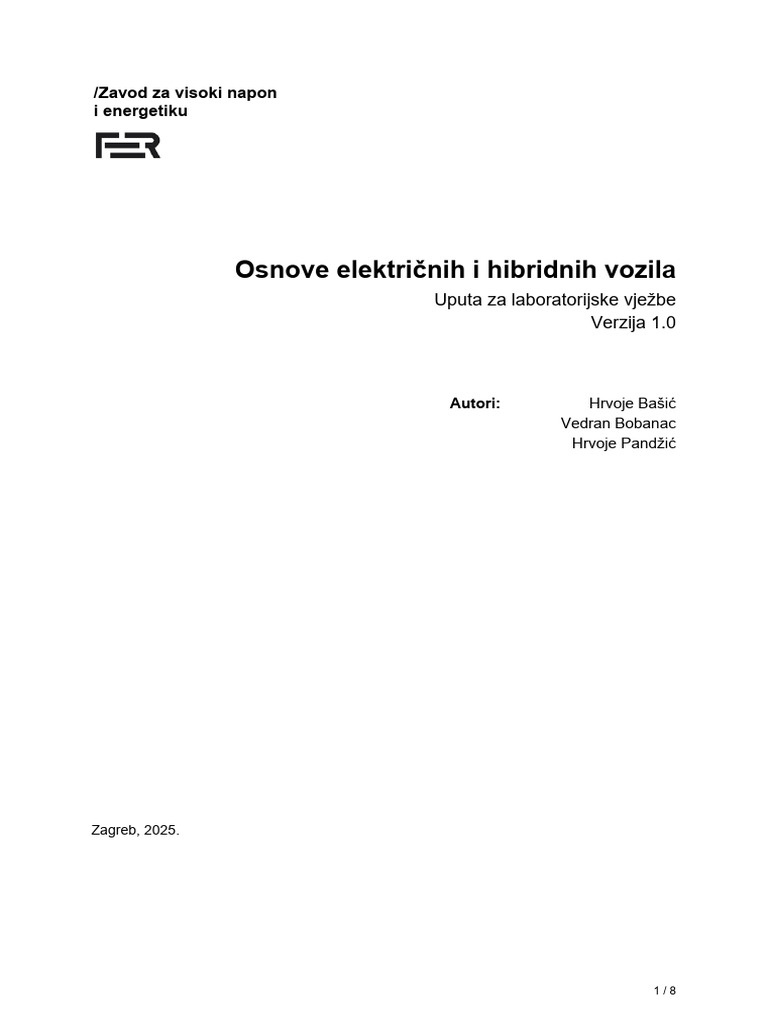 OEHV Lab 2025-Upute | PDF