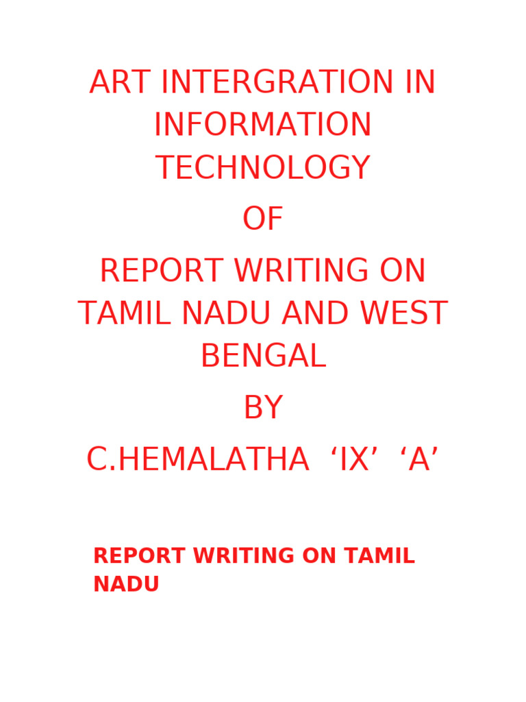 Art Integration in Tamil Nadu & West Bengal | PDF | Tamil Nadu | Bengal