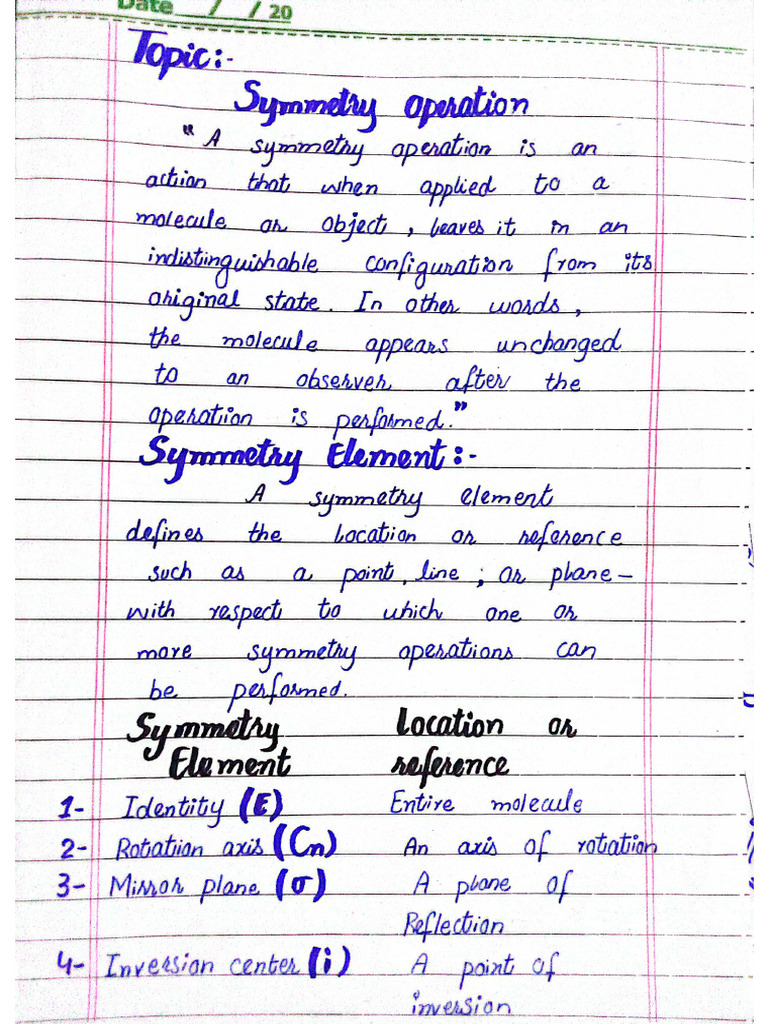 Symmetry Operations | PDF