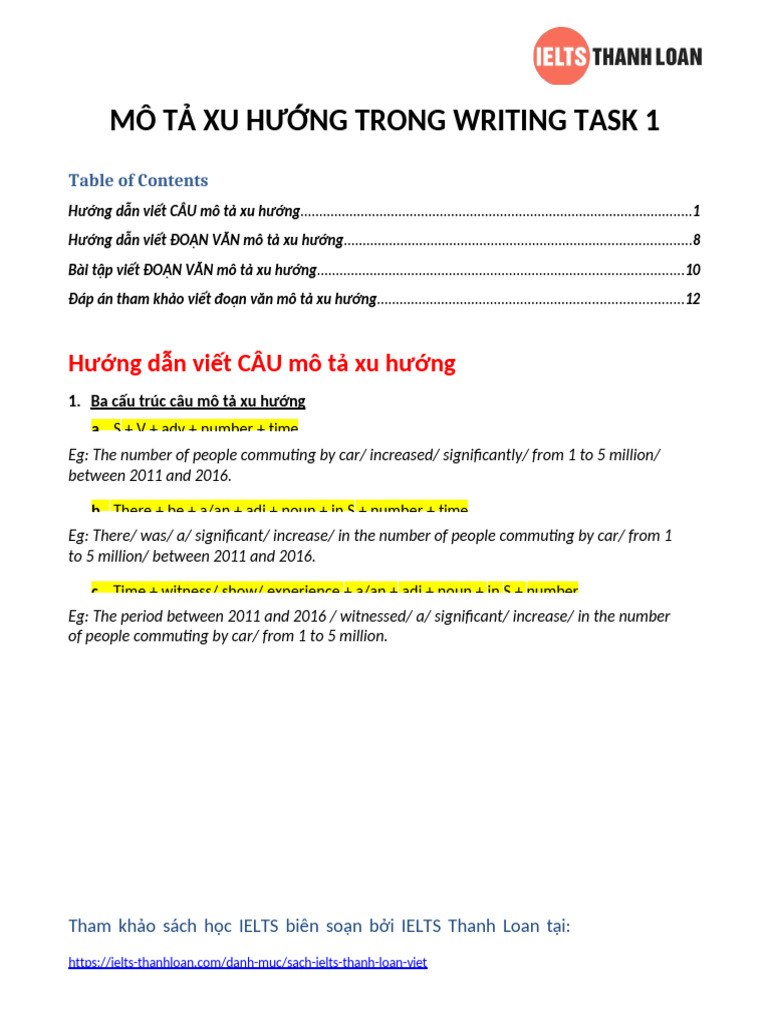 Writing Trends in IELTS Task 1 Guide | PDF | Phrase | Linguistics