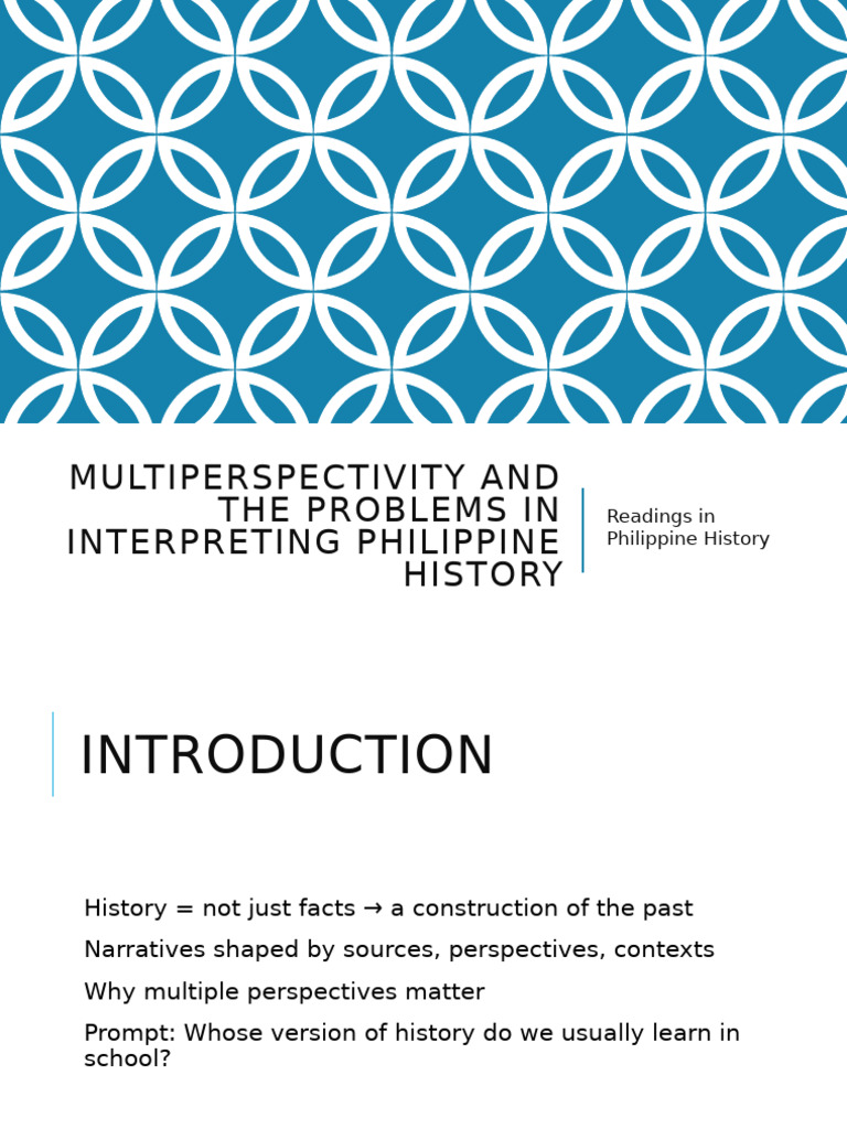 Understanding Multiperspectivity in Philippine History | PDF
