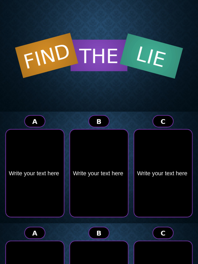 6 Find The Lie | PDF
