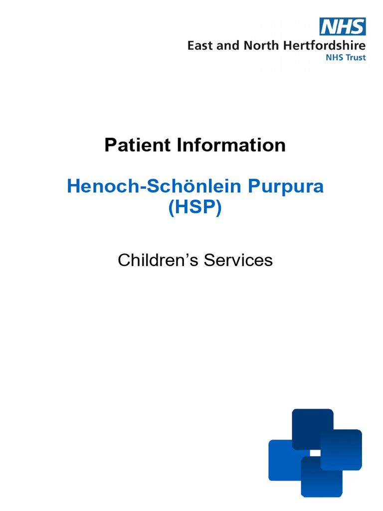 Henoch Schonlein Purpura | PDF | Medical Specialties | Diseases And ...