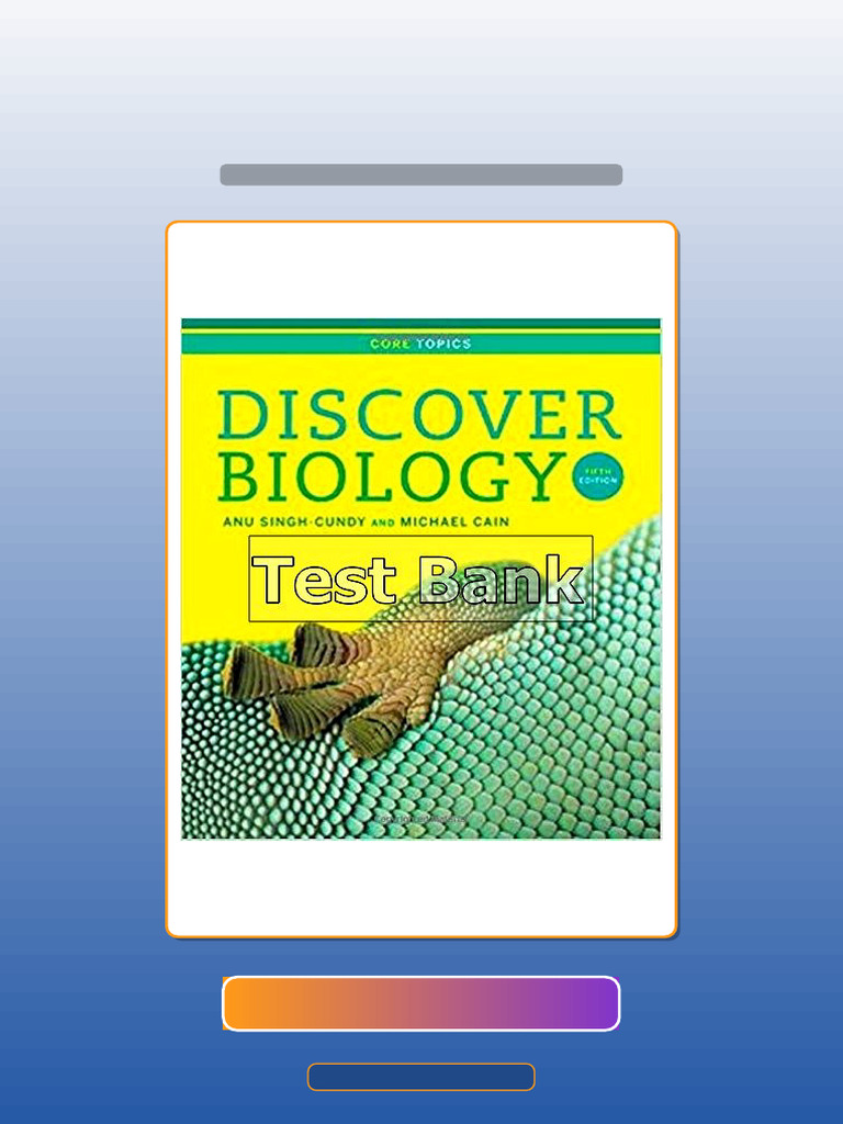 Complete Discover Biology Core Topics 5th Edition Cundy Verified | PDF ...