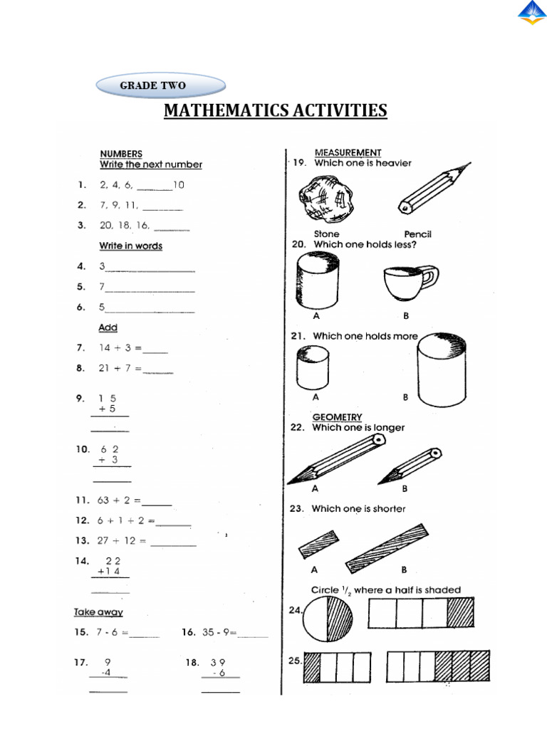 Mathematics Grade 2 | PDF