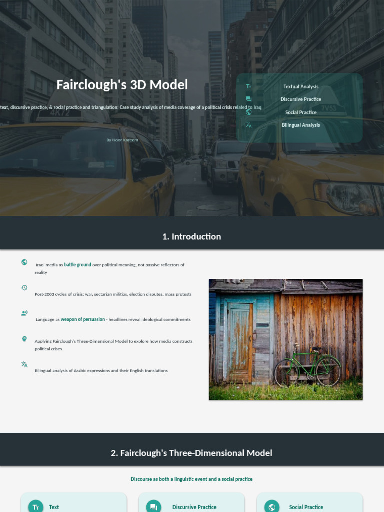 Fairclough's 3D Model - Connect Text, Discursive Practice, & Social ...