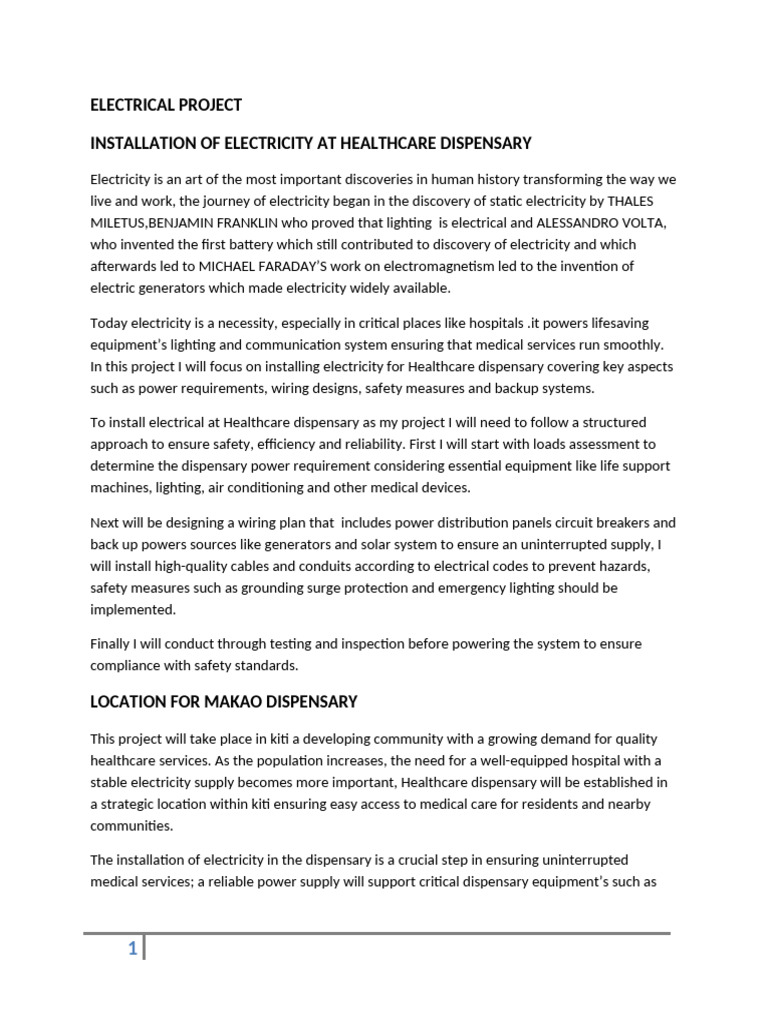 Electrical Project Steve | PDF | Electricity | Electrical Wiring