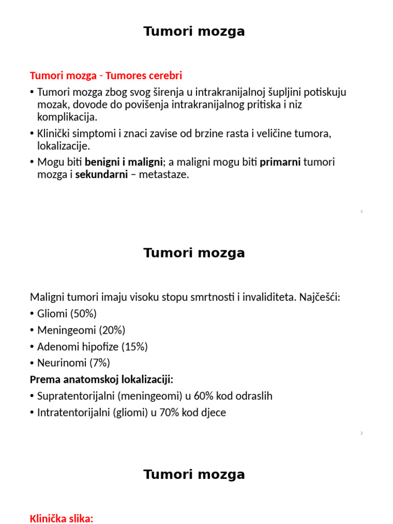Tumori Mozga Apsces Mozga - 6546cb32 8520 4cef A9ce f487d665b5cd | PDF