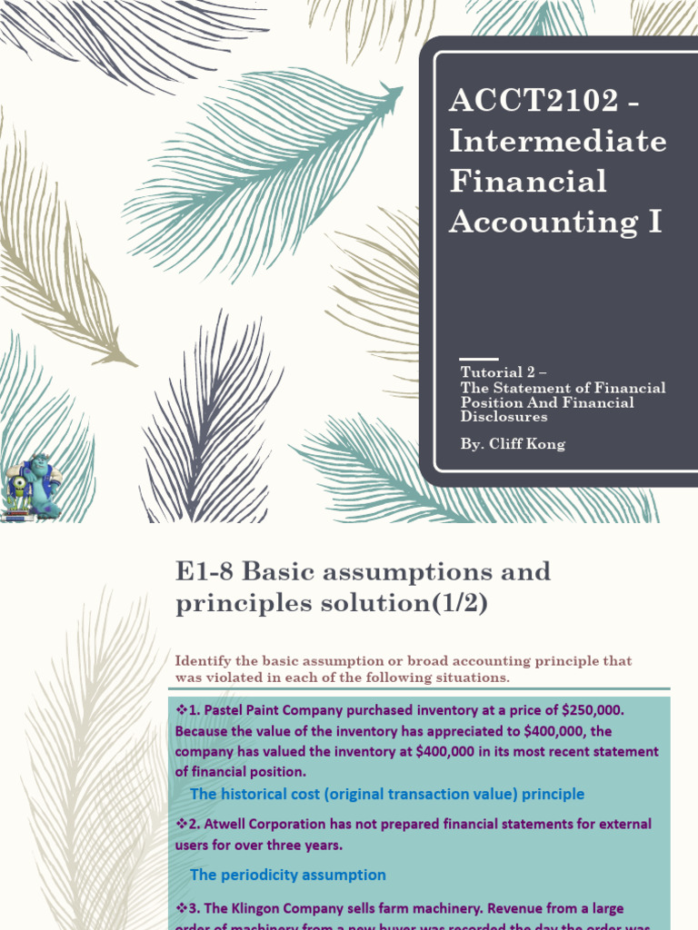 ACCT2102 - Tutorial ch.2 | PDF | Present Value | Money