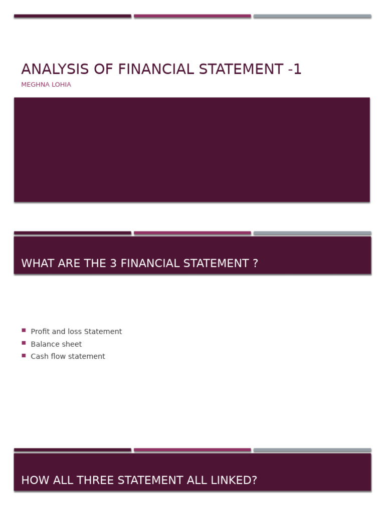 Analysis of Financial Statement - 1 | PDF