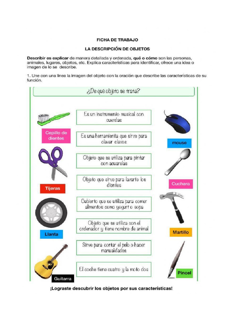 Descripción de Un Objeto | PDF