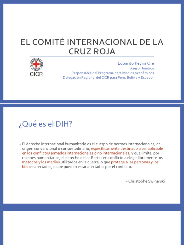 21 El CICR en El Perú | PDF | Movimiento Internacional de la Cruz Roja ...