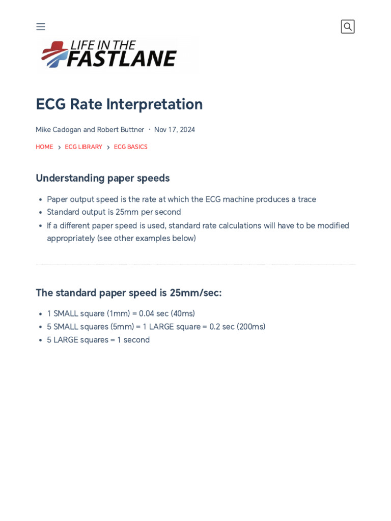 ECG Rate Calculation Methods | PDF | Heart Rate | Electrophysiology