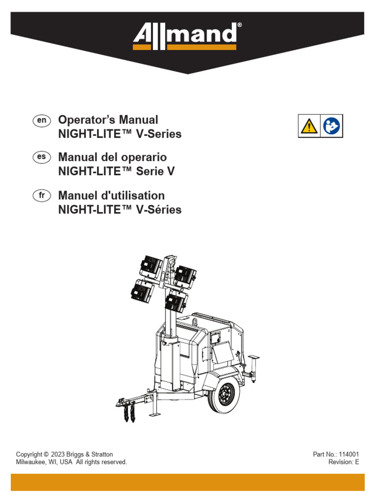 Night-Lite V-Series Operator Manual - en ES FR (2023-114001 Rev E ...