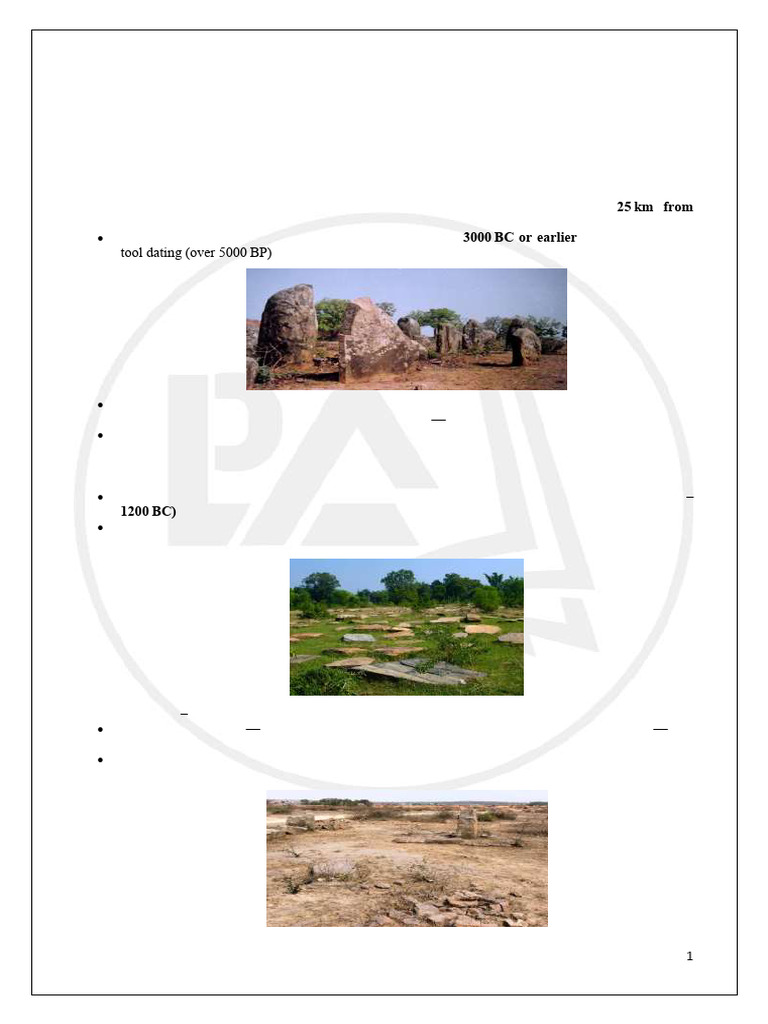 Jharkhand's Stone Age Megalithic Sites | PDF | Stone Age | Neolithic