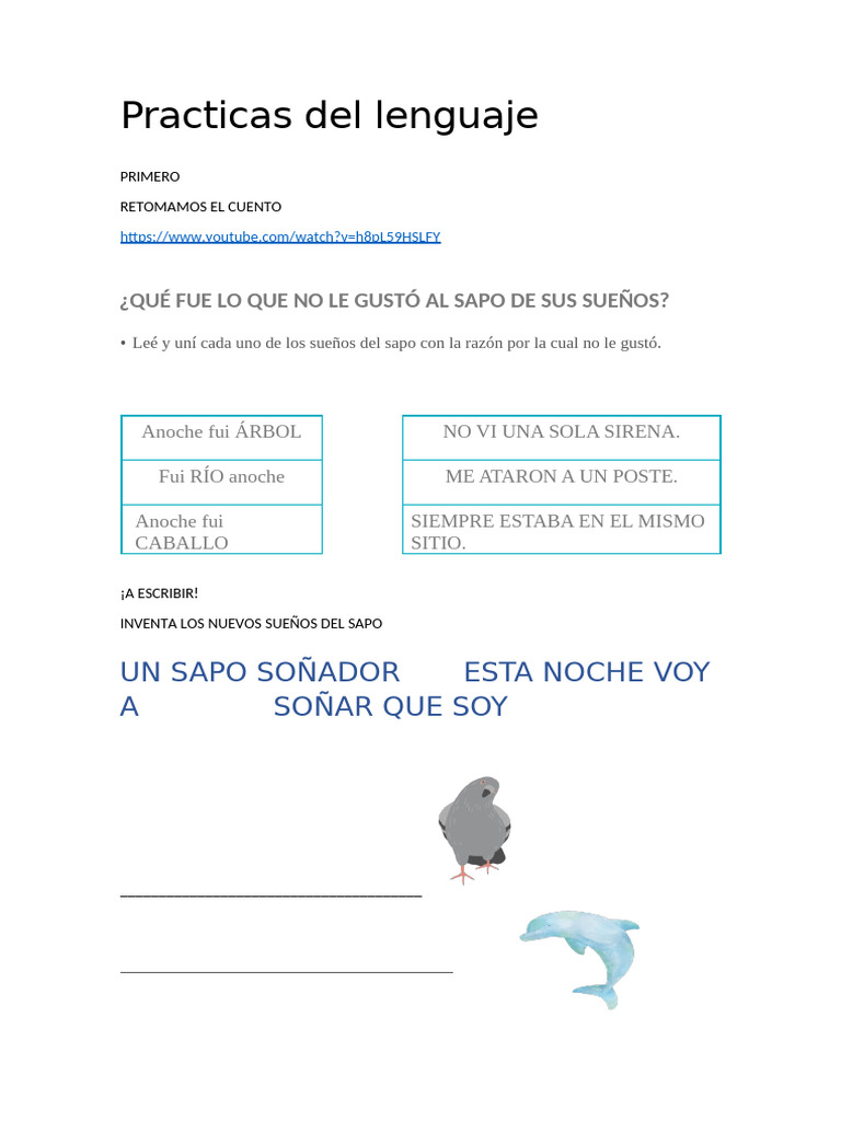 Practicas Del Lenguaje 1RO Y 2DO | PDF