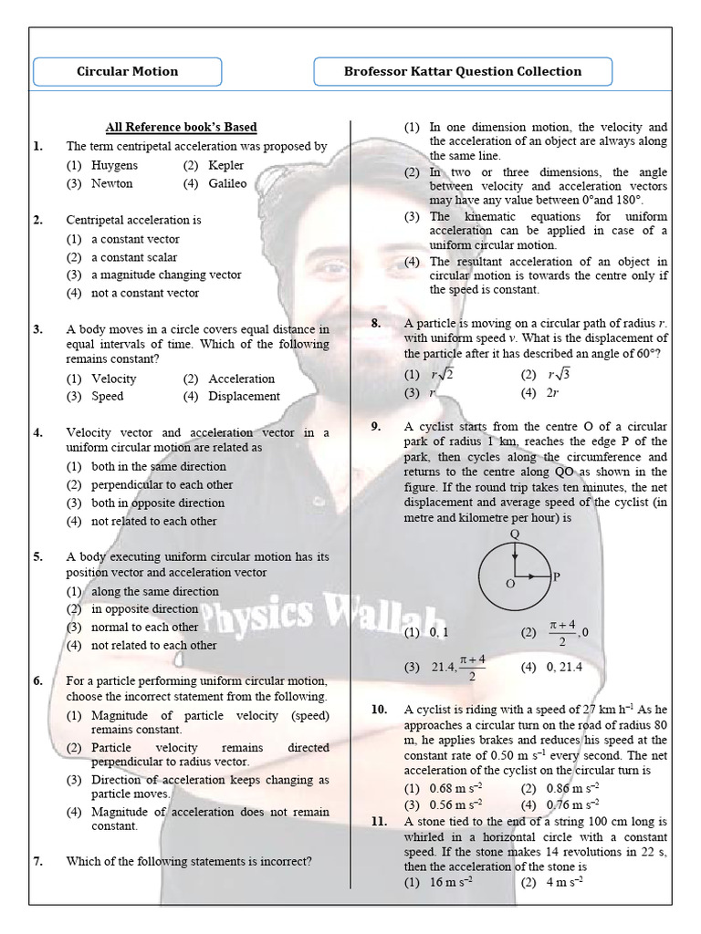 6.3 Circular Level Up Physics Numericals With Brofessor | PDF ...