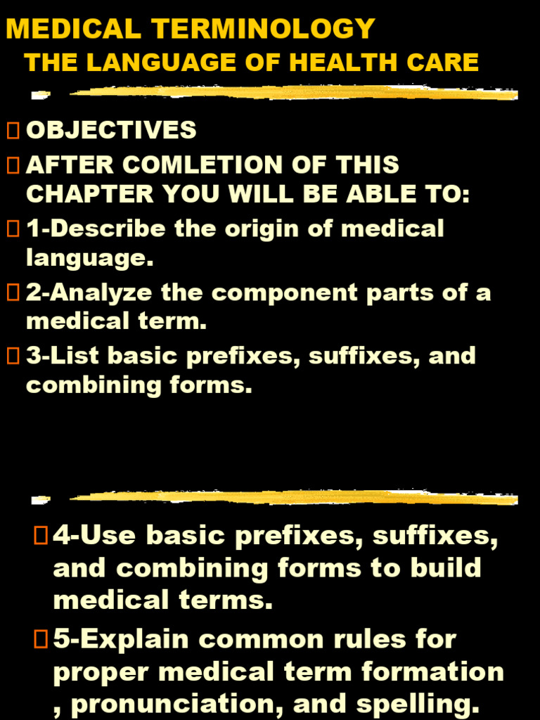 Medical Terminology PPT OCT 2021 | PDF | Medical Specialties | Linguistics