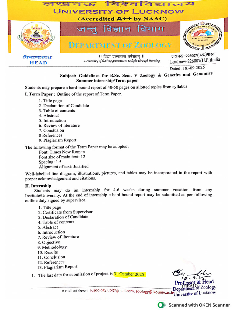 Term Paper Notice | PDF