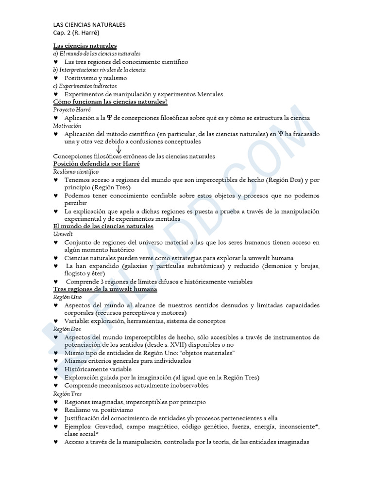 Las Ciencias Naturales Harre Cap 2 | PDF | Experimentar | Conocimiento