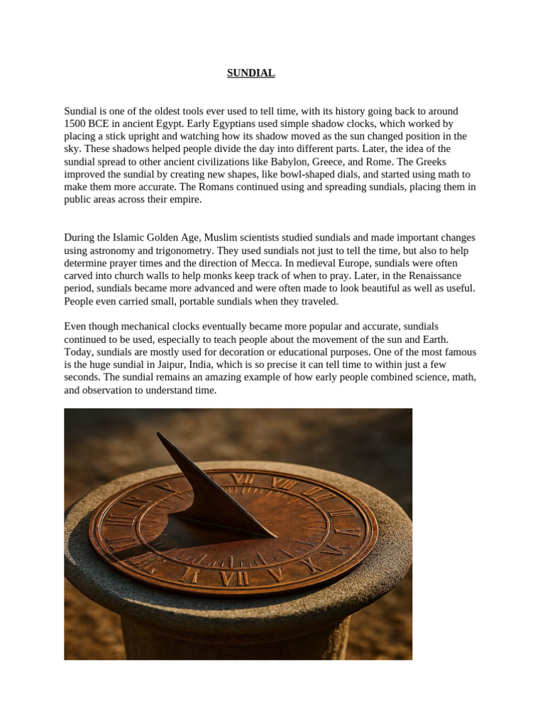 Sundial | PDF