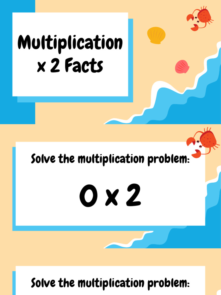 Multiplication Facts: 0-12 x 2 | PDF