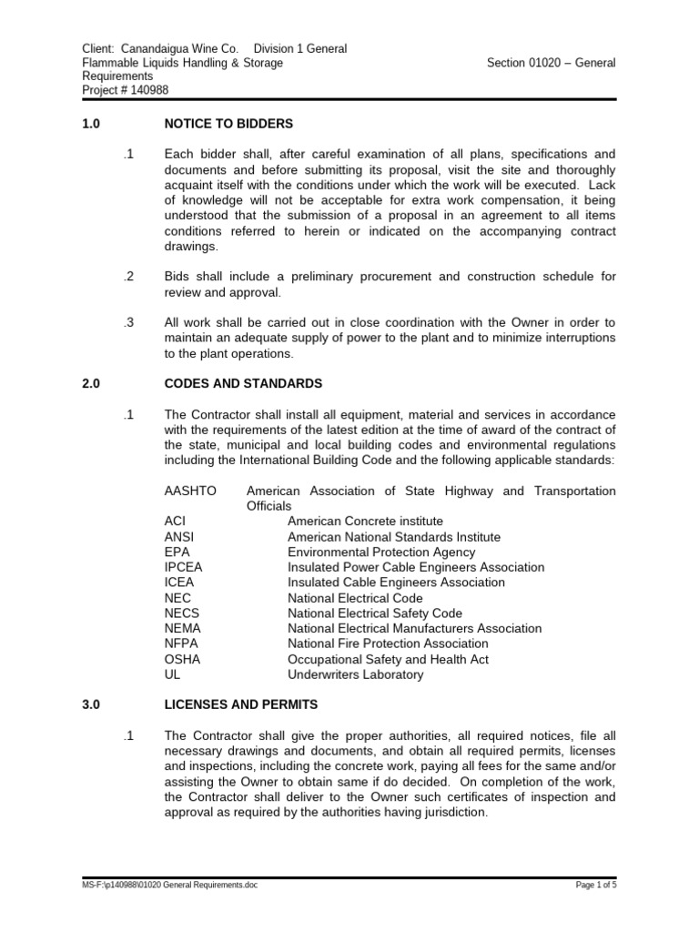 General Requirements | PDF | Safety