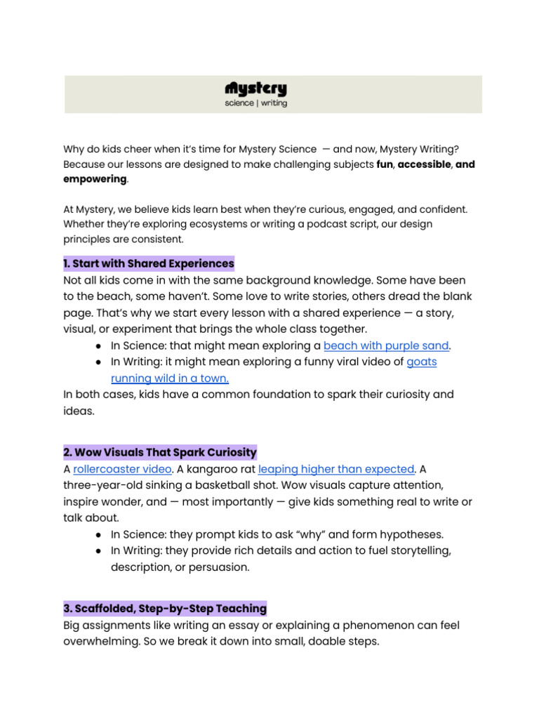 Shared Design Principles | PDF | Science | Curiosity