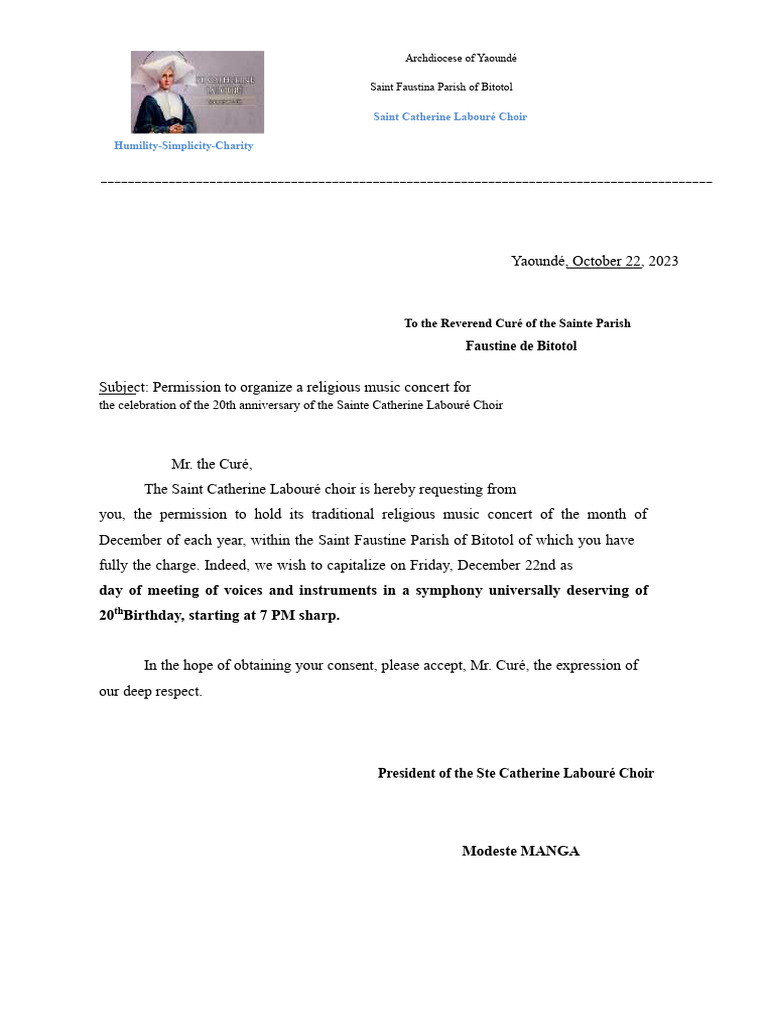 Letter Addressed To The Priest 2 | PDF