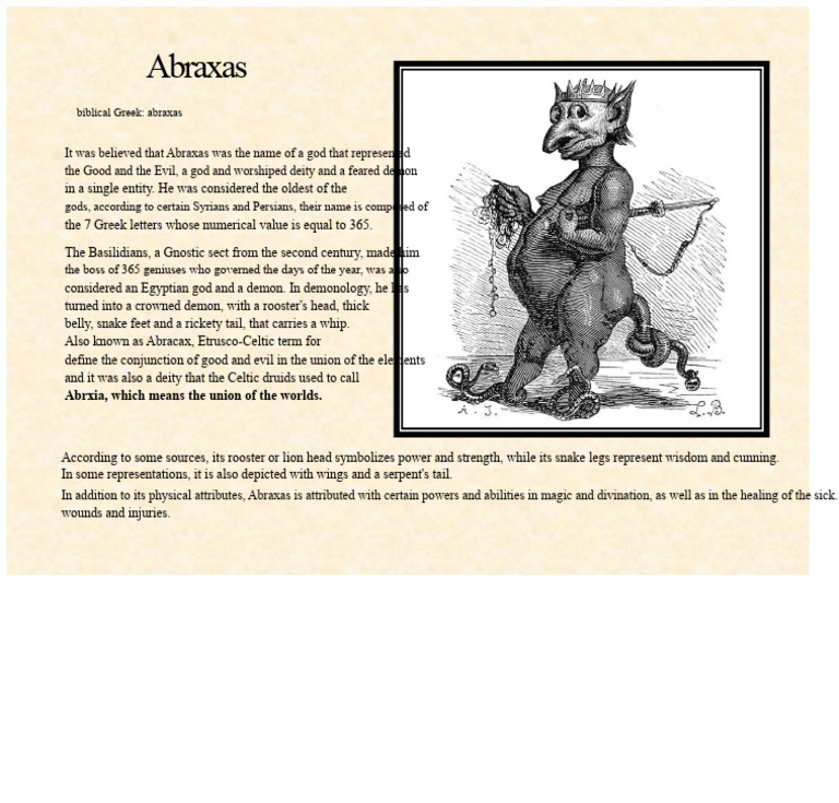 Abraxas | PDF