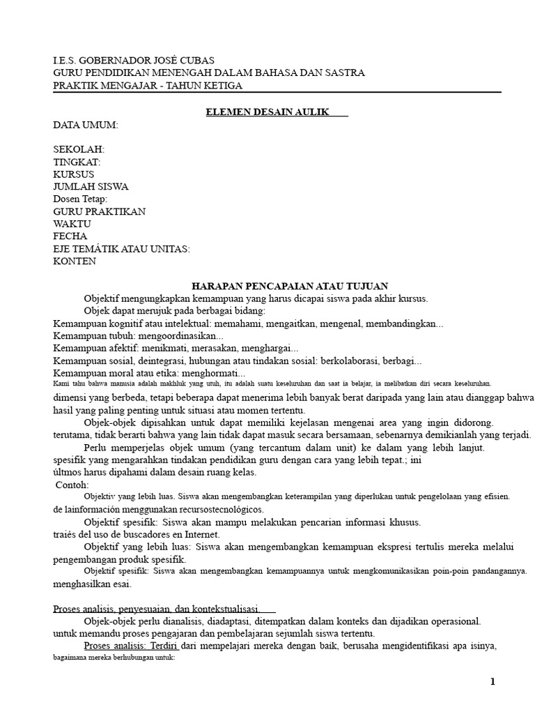 Desain Aulik untuk Pendidikan Menengah | PDF