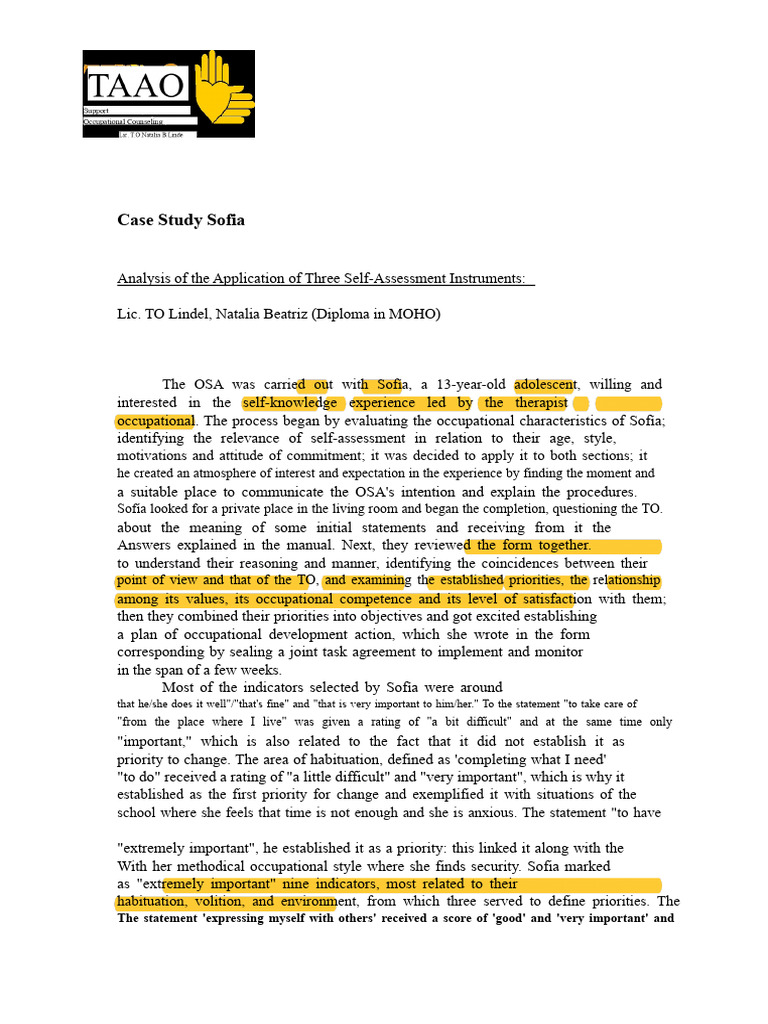 Osa Cases, Actre and Interests List | PDF | Psychological Concepts ...