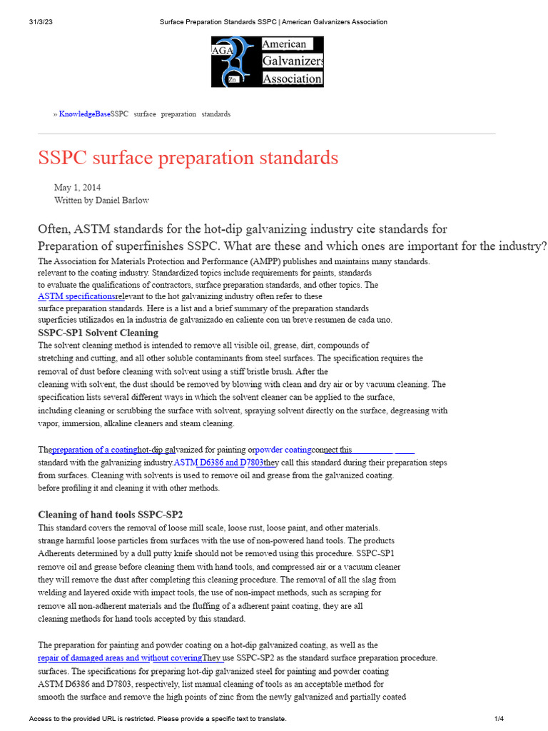 Sspc Surface Preparation Standards Guide Pdf Rust Corrosion