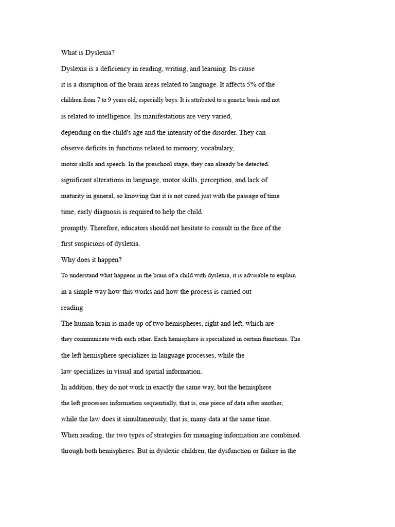 Reference Framework Dyslexia Pdf Dyslexia Cognitive Psychology